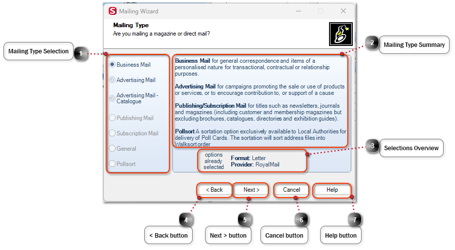 Topic: Step 3 - Mailing Type
